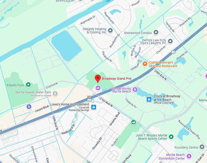 16. broadway grand prix map