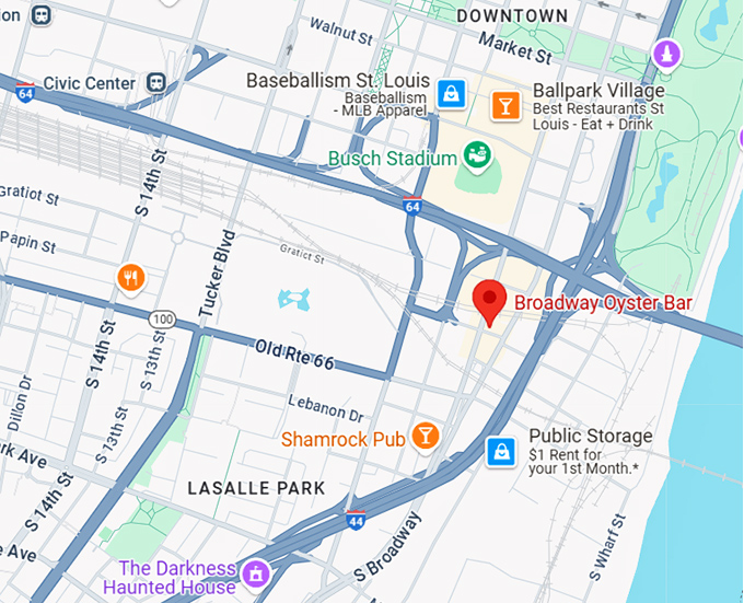 16. broadway oyster bar map