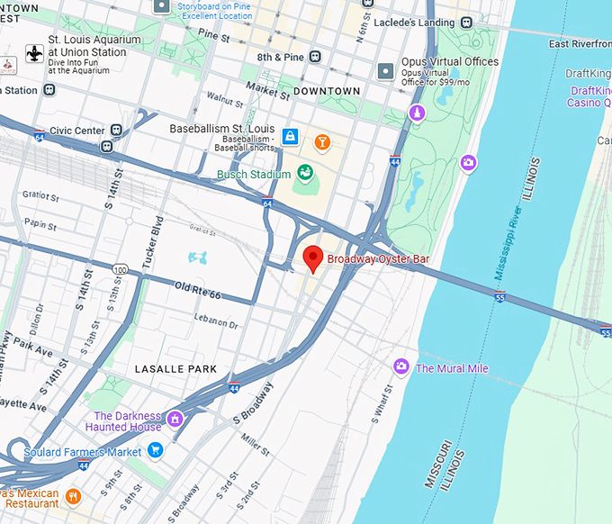 16. broadway oyster bar map