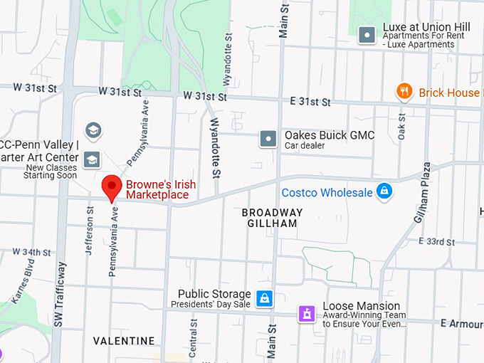 16. browne's irish marketplace map