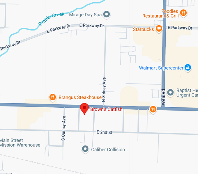 16. brown's catfish map