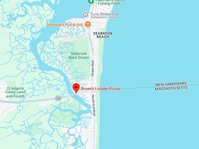 16. brown's lobster pound map