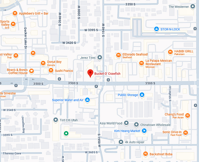 16. bucket o' crawfish map