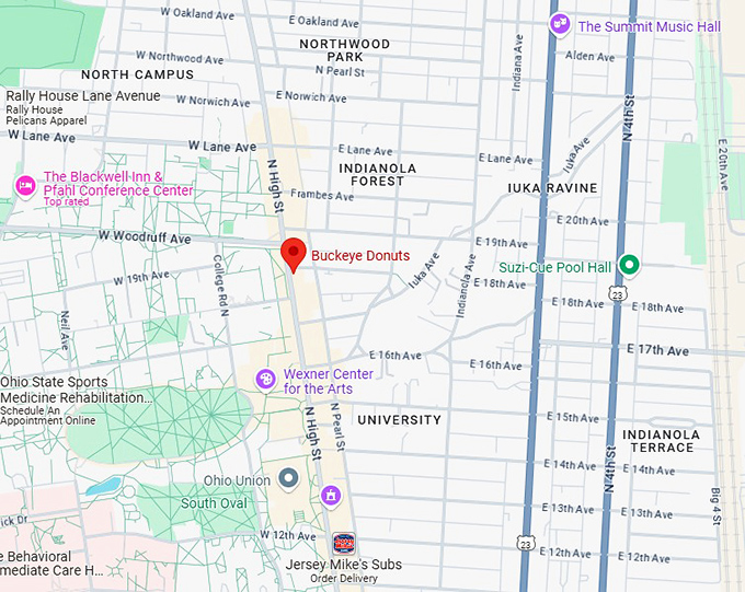 16. buckeye donuts map