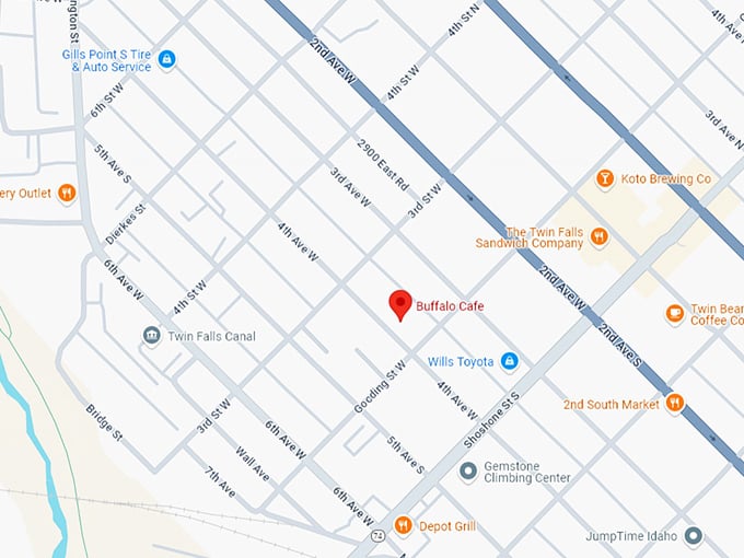 16. buffalo cafe map