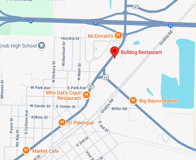 16. bulldog restaurant map