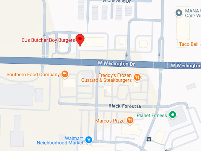 16. cj's butcher boy burgers map