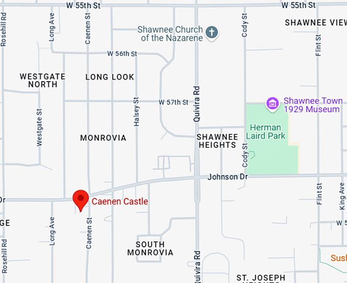 16. caenen castle map