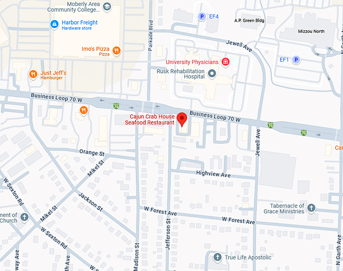 16. cajun crab house seafood restaurant (308 business loop 70 w) map