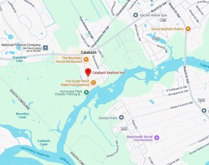 16. calabash seafood hut map