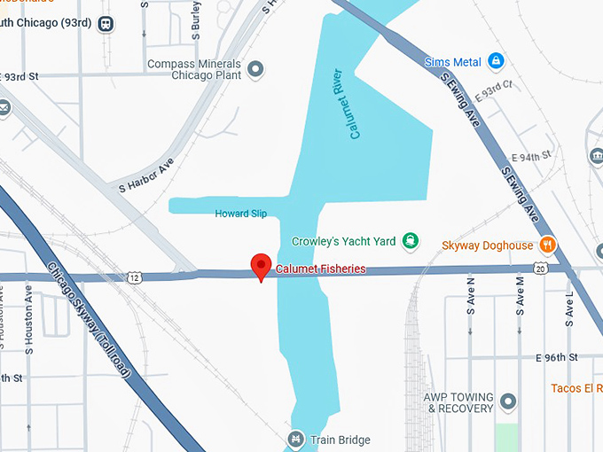 16. calumet fisheries map