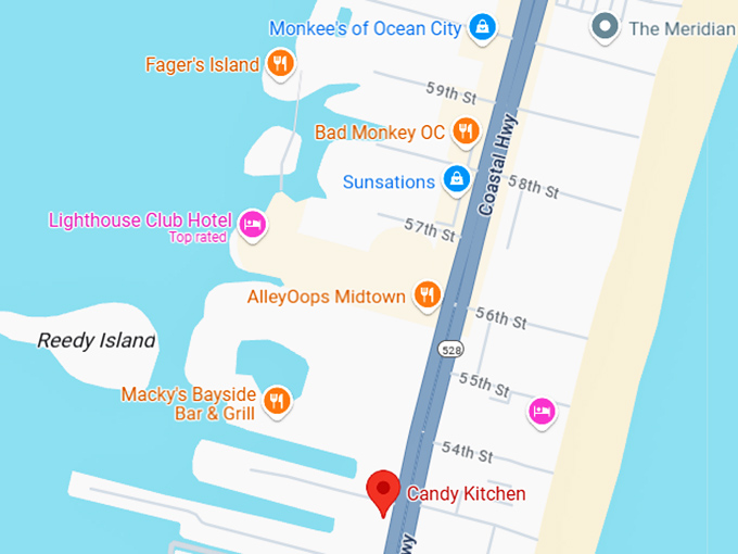 16. candy kitchen map