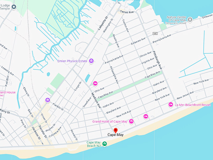16. cape may map