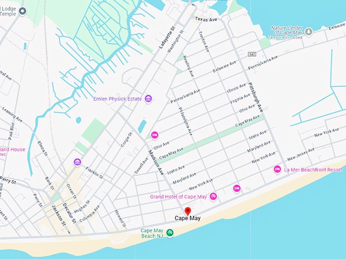 16. cape may map