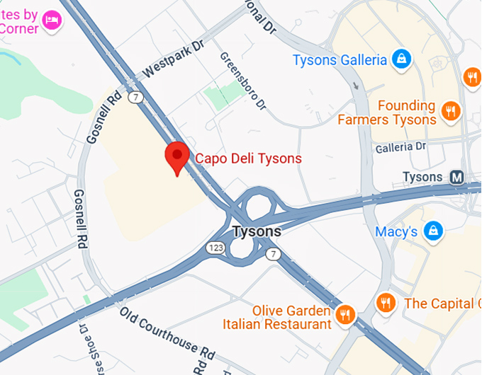 16. capo deli tysons map