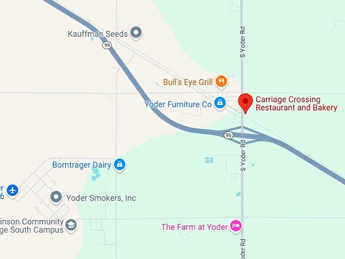 16. carriage crossing restaurant map