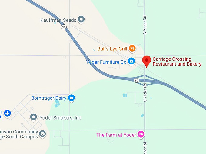 16. carriage crossing restaurant map