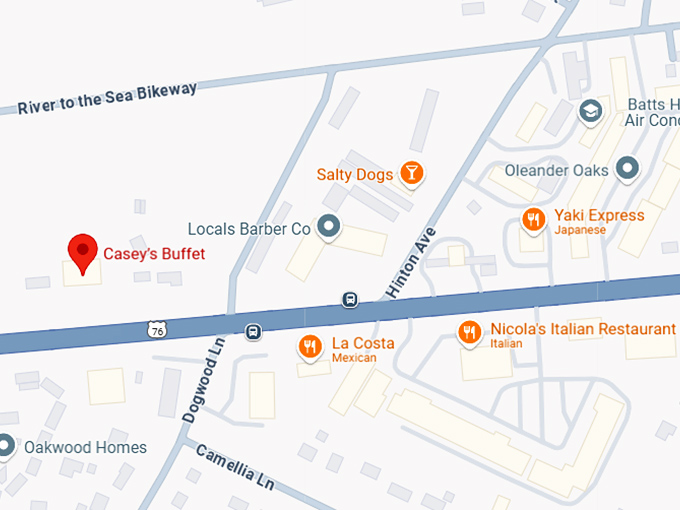 16. casey's buffet map
