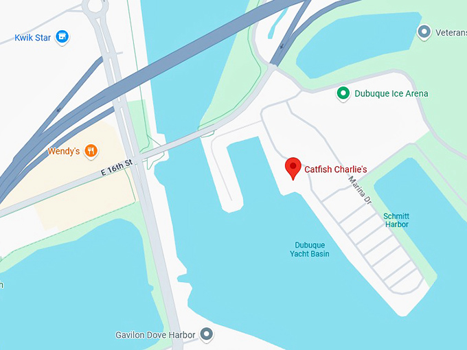 16. catfish charlie's map