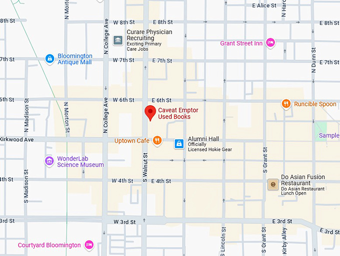 16. caveat emptor used books map