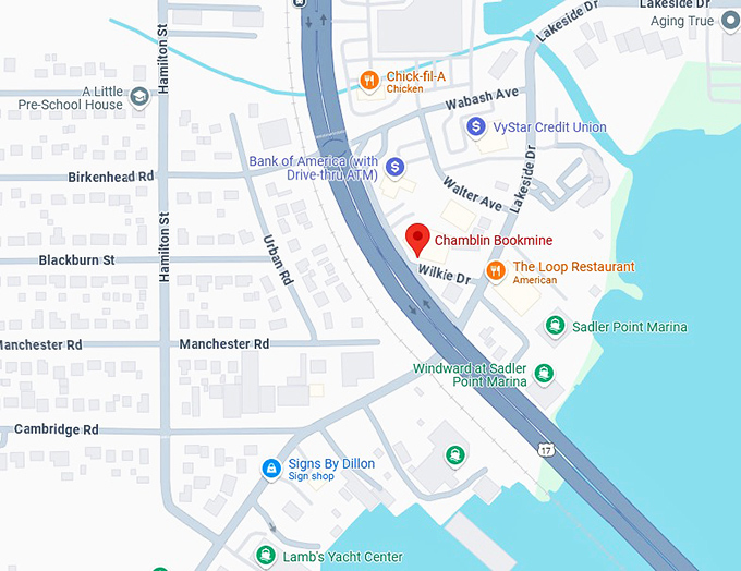 16. chamblin bookmine map