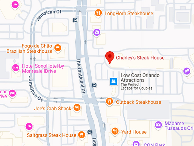 16. charley's steak house map