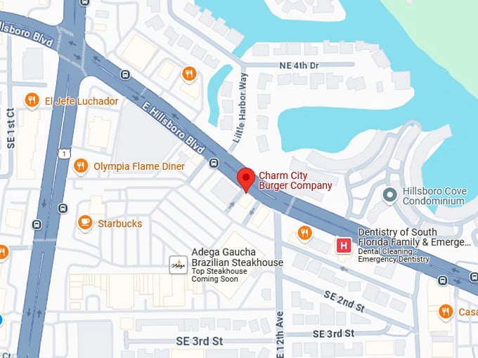 16. charm city burger company map