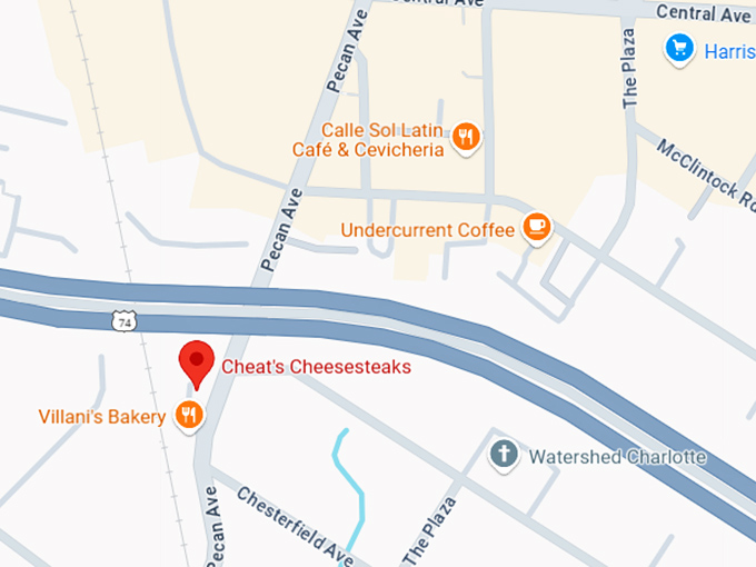 16. cheat's cheesesteaks map