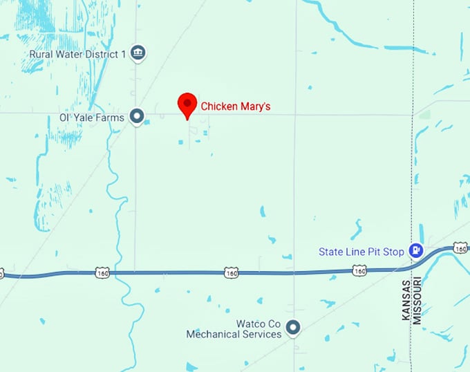 16. chicken mary's map