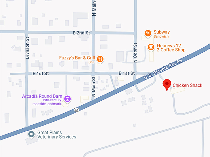 16. chicken shack map