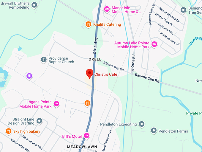 16. christi's cafe map