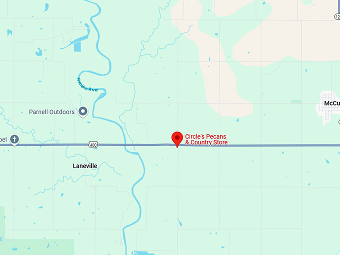 16. circle's pecans & country store map