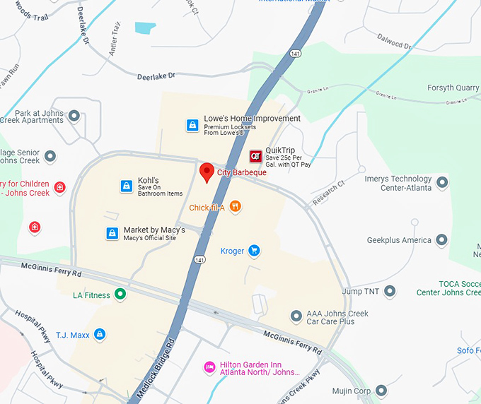 16. city barbeque map