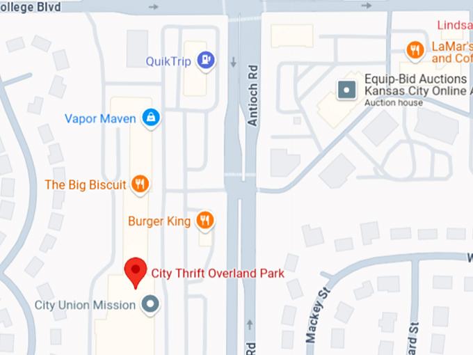 16. city thrift overland park map