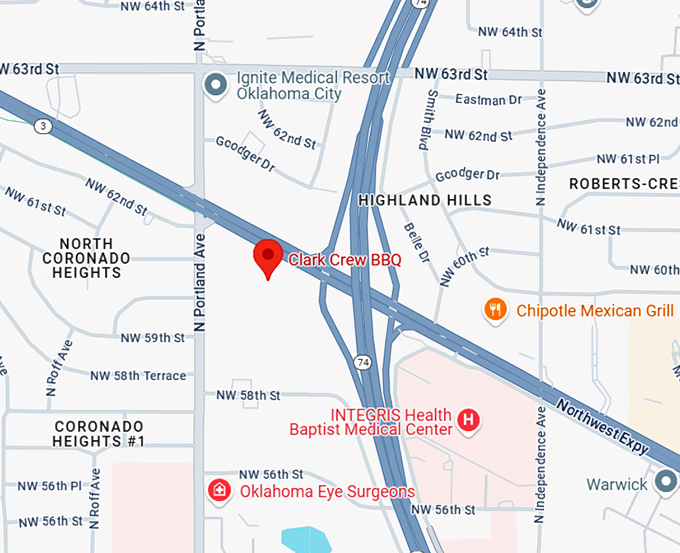 16. clark crew bbq map