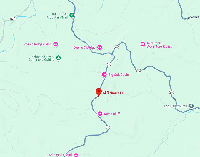 16. cliff house inn map