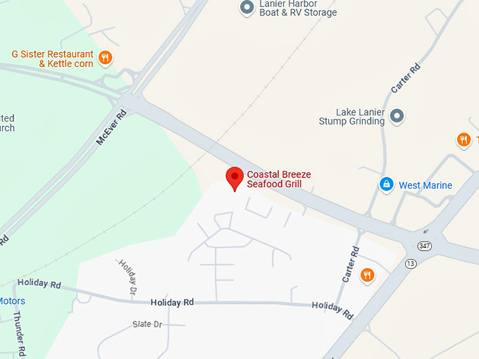 16. coastal breeze seafood grill map