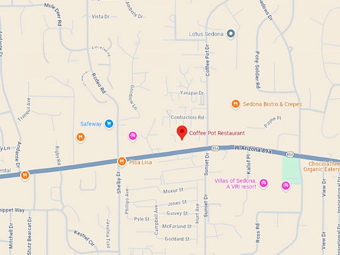 16. coffee pot restaurant map