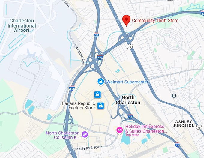 16. community thrift store map