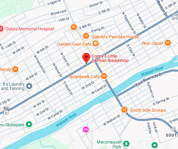 16. conny's little german breadshop map