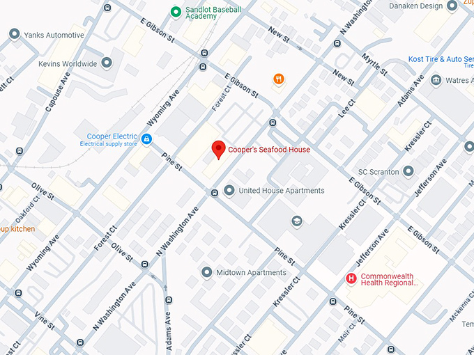 16. cooper's seafood house map