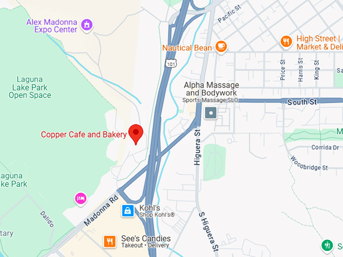 16. copper cafe and bakery map