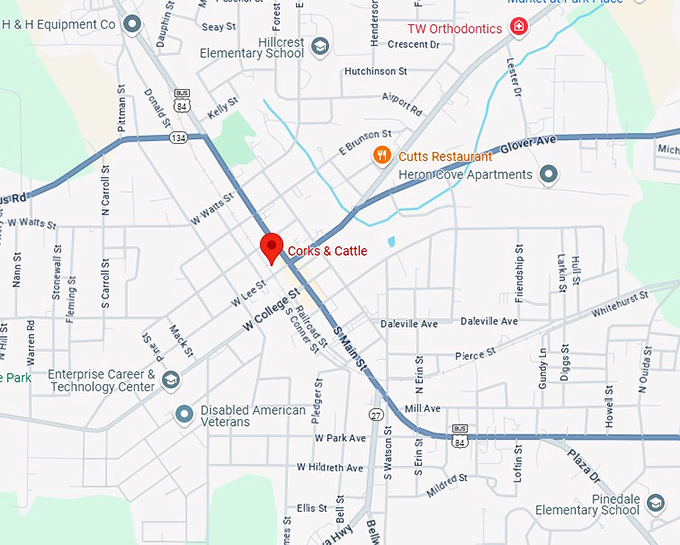 16. corks & cattle map