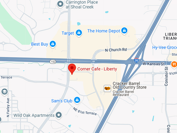 16. corner cafe liberty map