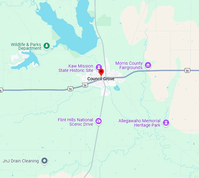 16. council grove map