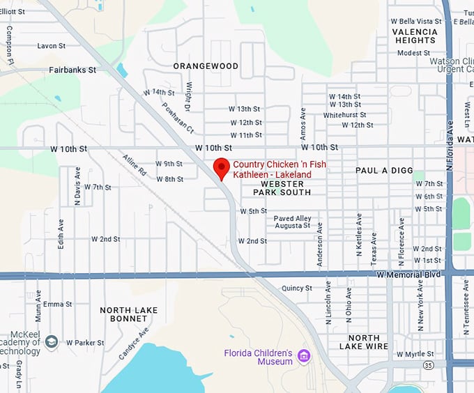 16. country chicken 'n fish kathleen lakeland map