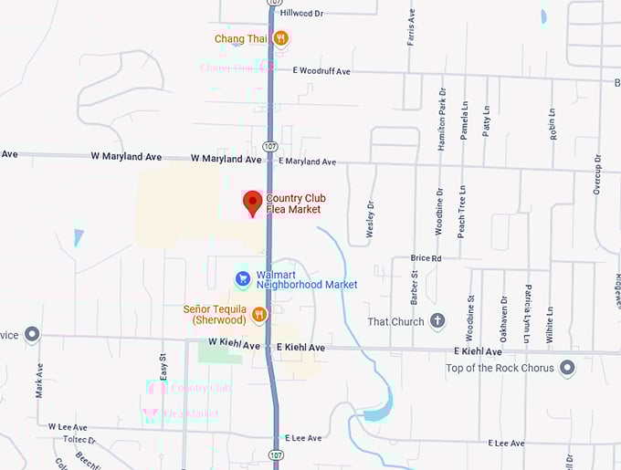 16. country club flea market map