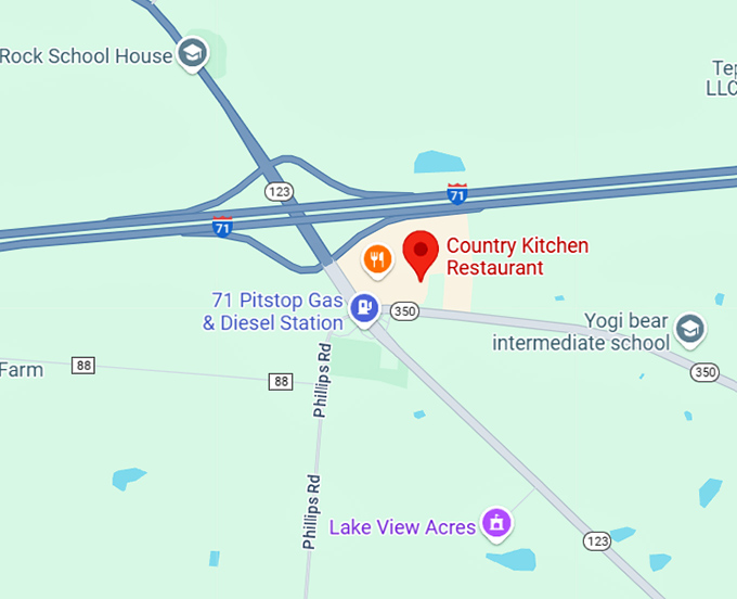 16. country kitchen restaurant map