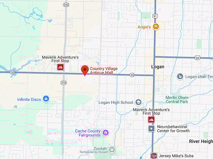 16. country village antique mall map