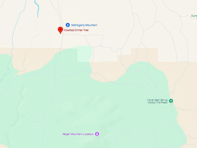 16. cowboy dinner tree map